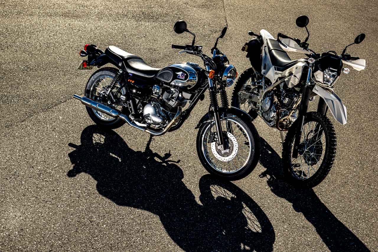 【カワサキ メグロS1＆KLX230 S/シェルパ】共通のルーツが生んだ2つの個性 - BikeJIN WEB
